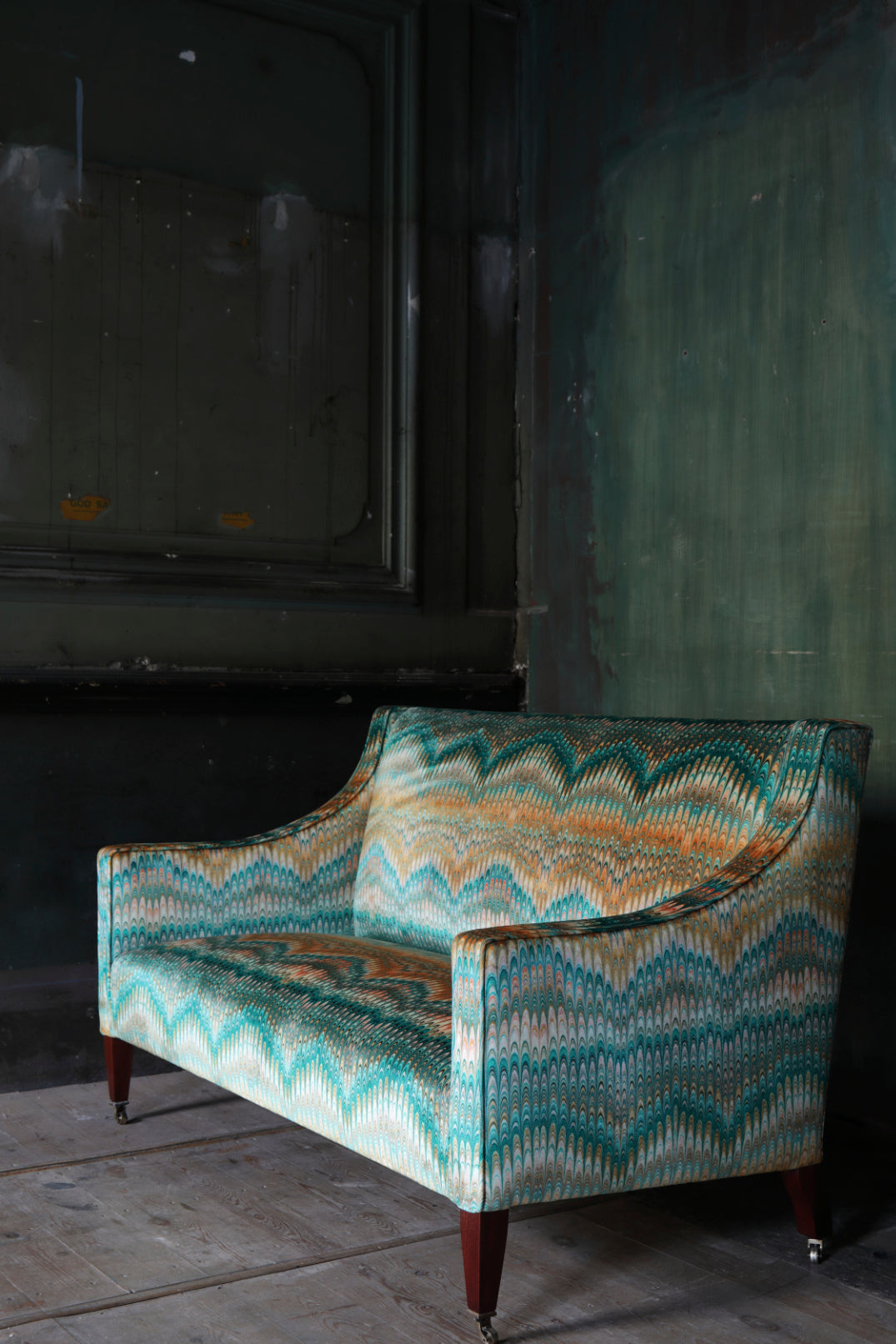 Marbleised Velvet Fabric - Unique Upholstery Fabric by Susi Bellamy ...