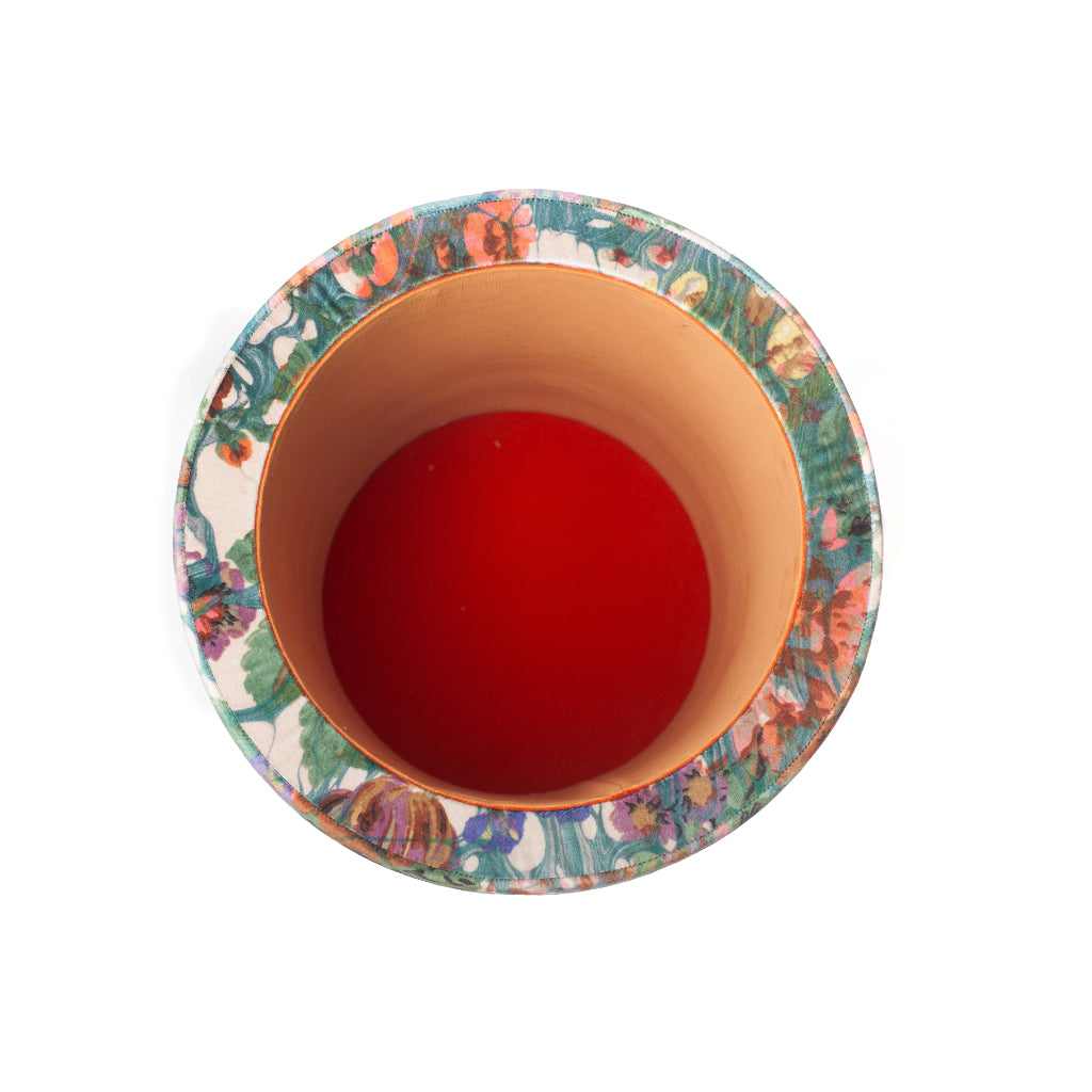 Blue Rose Marbled Velvet Stool – susi-bellamy.com