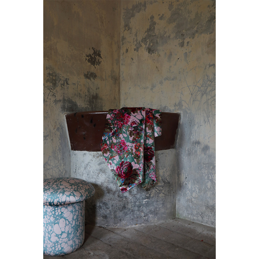 Pink Rose Marbled Velvet Fabric – susi-bellamy.com