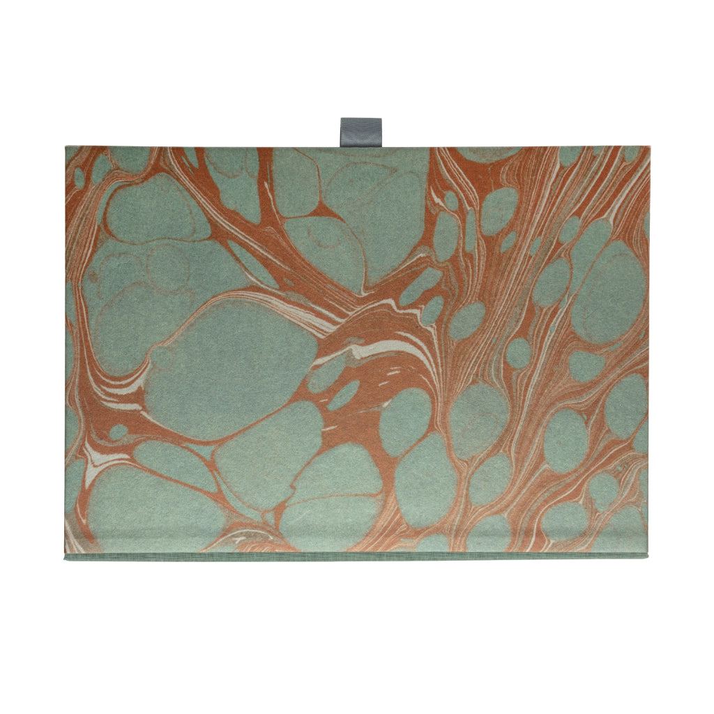 Teal Organic Marbled Decorative Box File – susi-bellamy.com