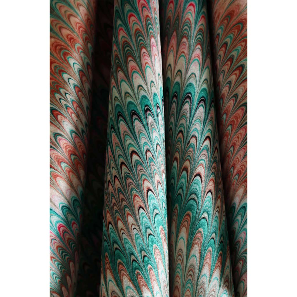 Tamarind Plumes Velvet Fabric Susi