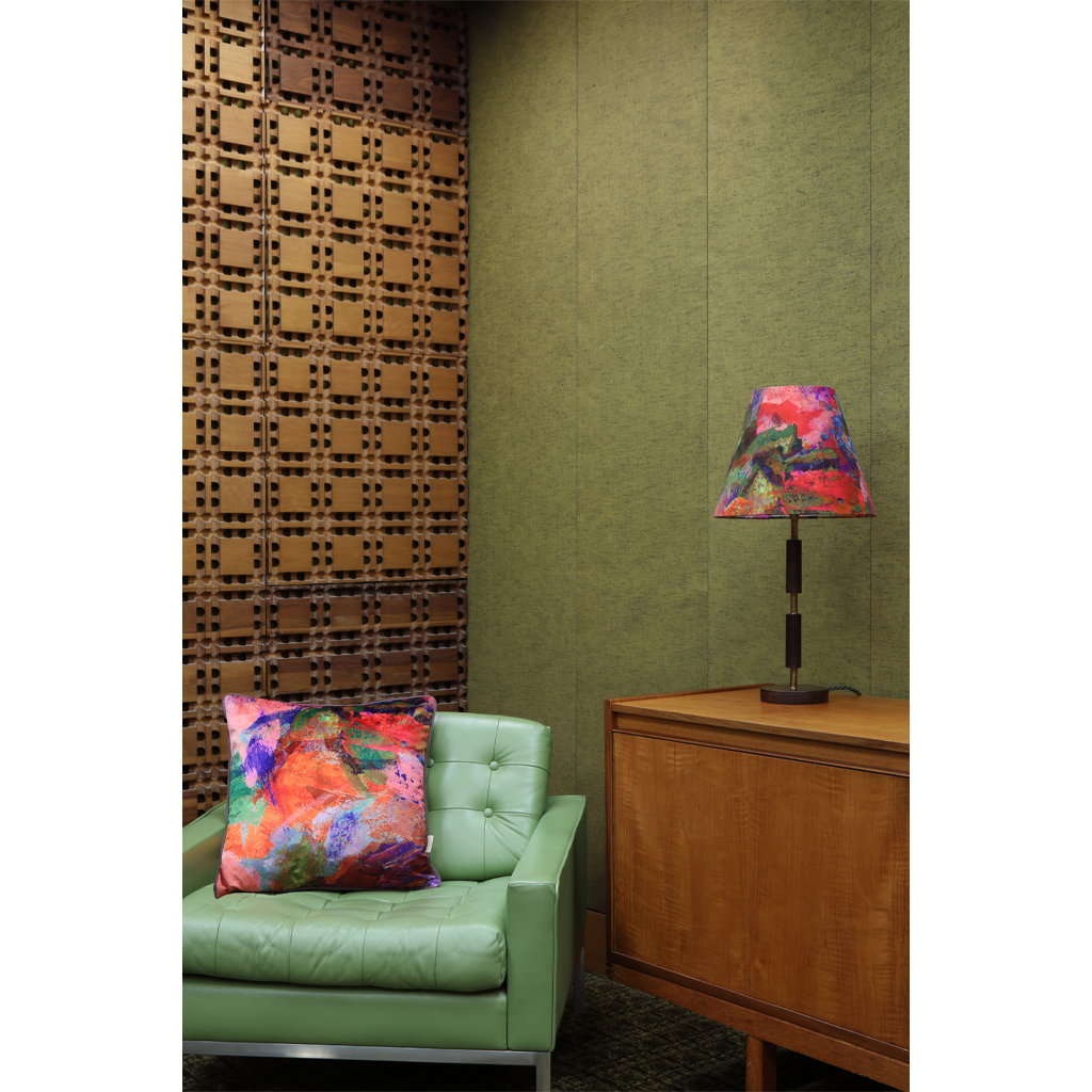 Rose Abstract Velvet Square Cushion - susi-bellamy.com
