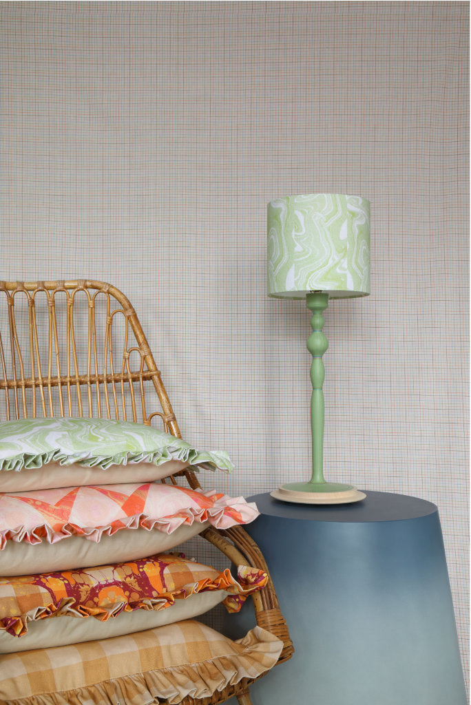 Apple Marbled Geode Small Cotton Lampshade – susi-bellamy.com